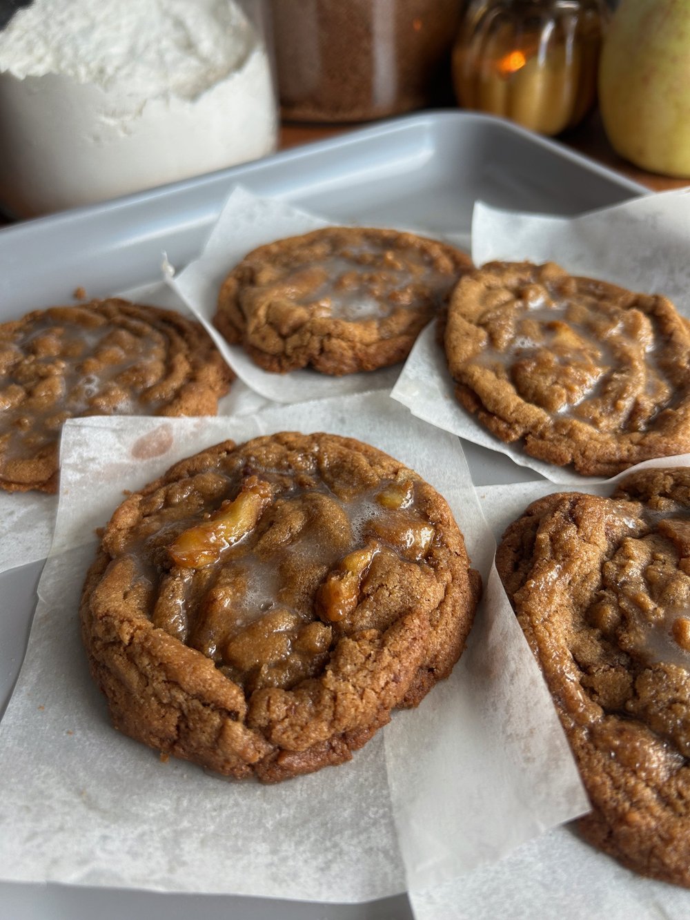 Crispy Apple Fritter Cookies — Samantha Chen Bakes