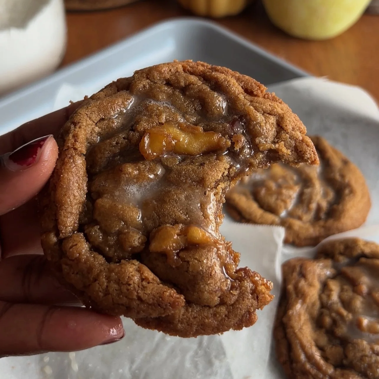 Crispy Apple Fritter Cookies — Samantha Chen Bakes