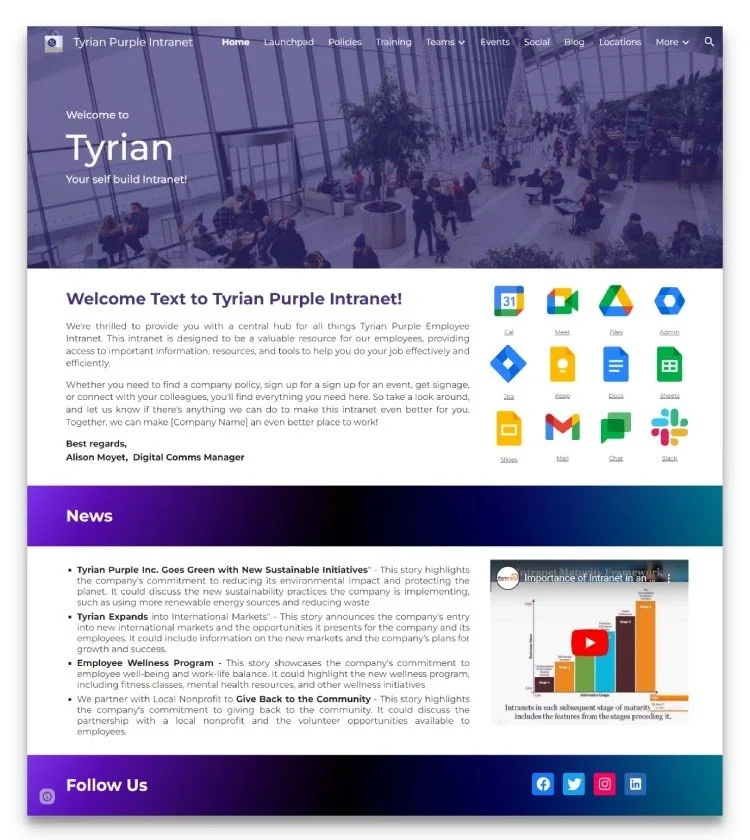 How to Create Your Own Free Intranet in 60 Minutes | Google Workspace ...