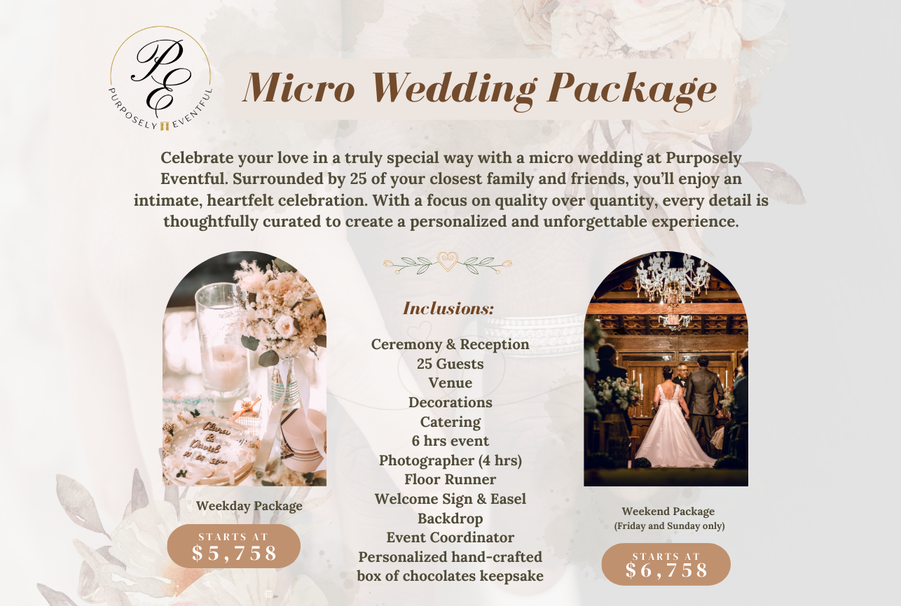 Micro Wedding — Purposely Eventful