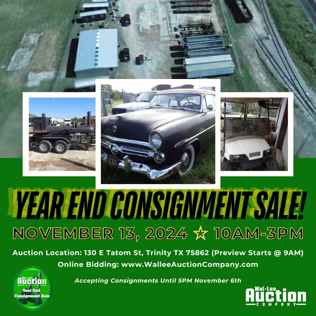 Auction Events | Join Our Auction Events Today — Wal-Lee Auction Company