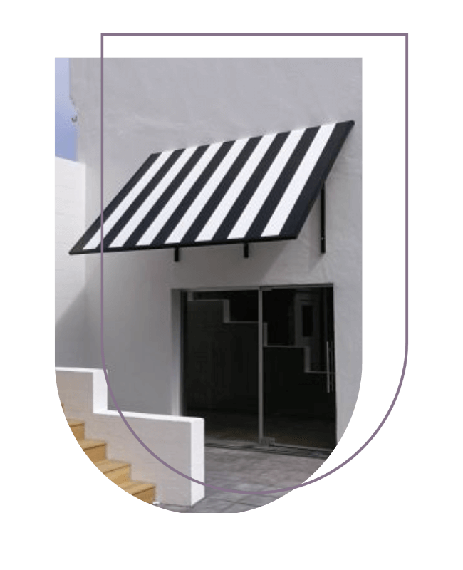 Fixed Awning Canopy for Above Doors, Windows & Entrances | Wedge Awning ...
