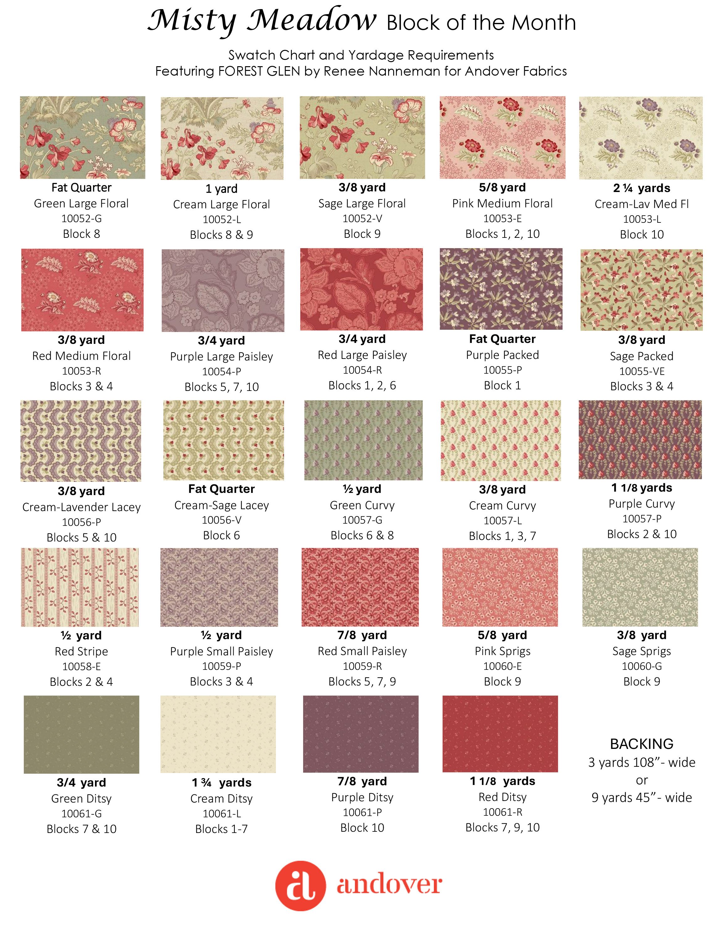 Misty Meadow Pattern Booklet — Nancy Rink Designs