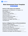 Vendor Assessment and Evaluation Guide with Risk Assessment Form — Auditive