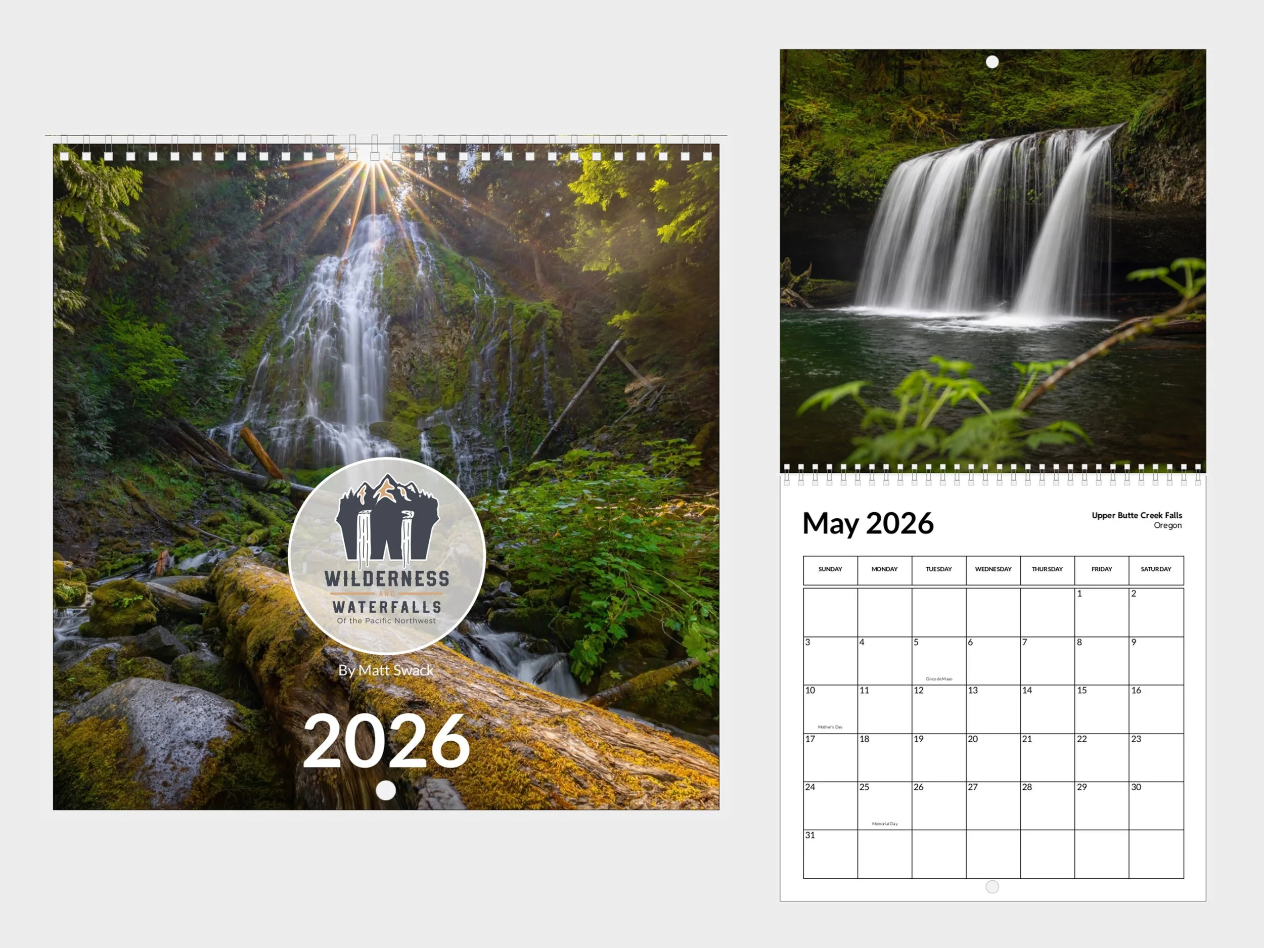 2026 Wilderness & Waterfalls Centerfold Calendar – PNW Nature ...