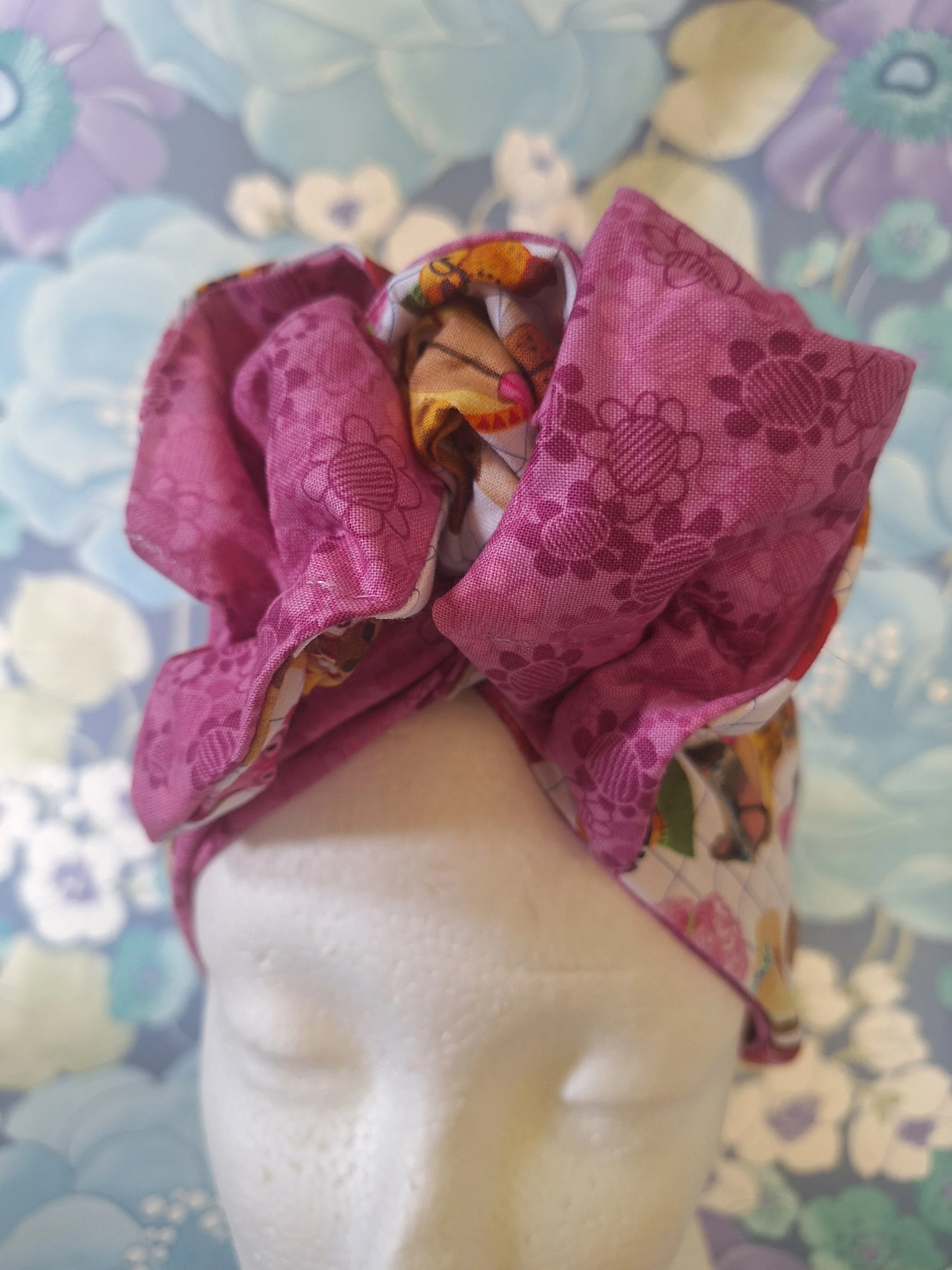 Handmade Wire Hair Wrap/ Bendable Fabric Hair Band- Alie Jane — Alie Jane