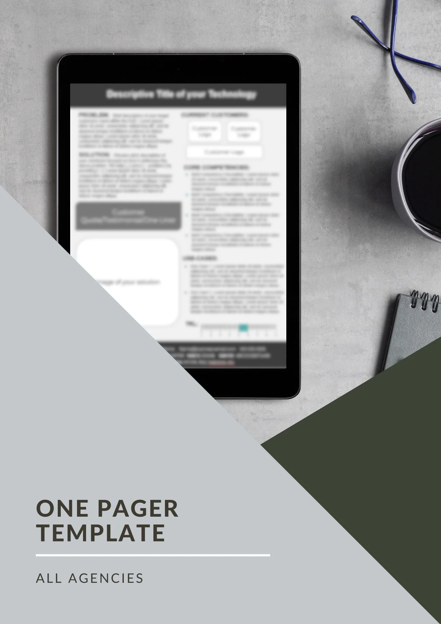 SBIR One Pager Template — Sell Technology to the Government