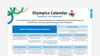 Olympics Calendar — Edwin