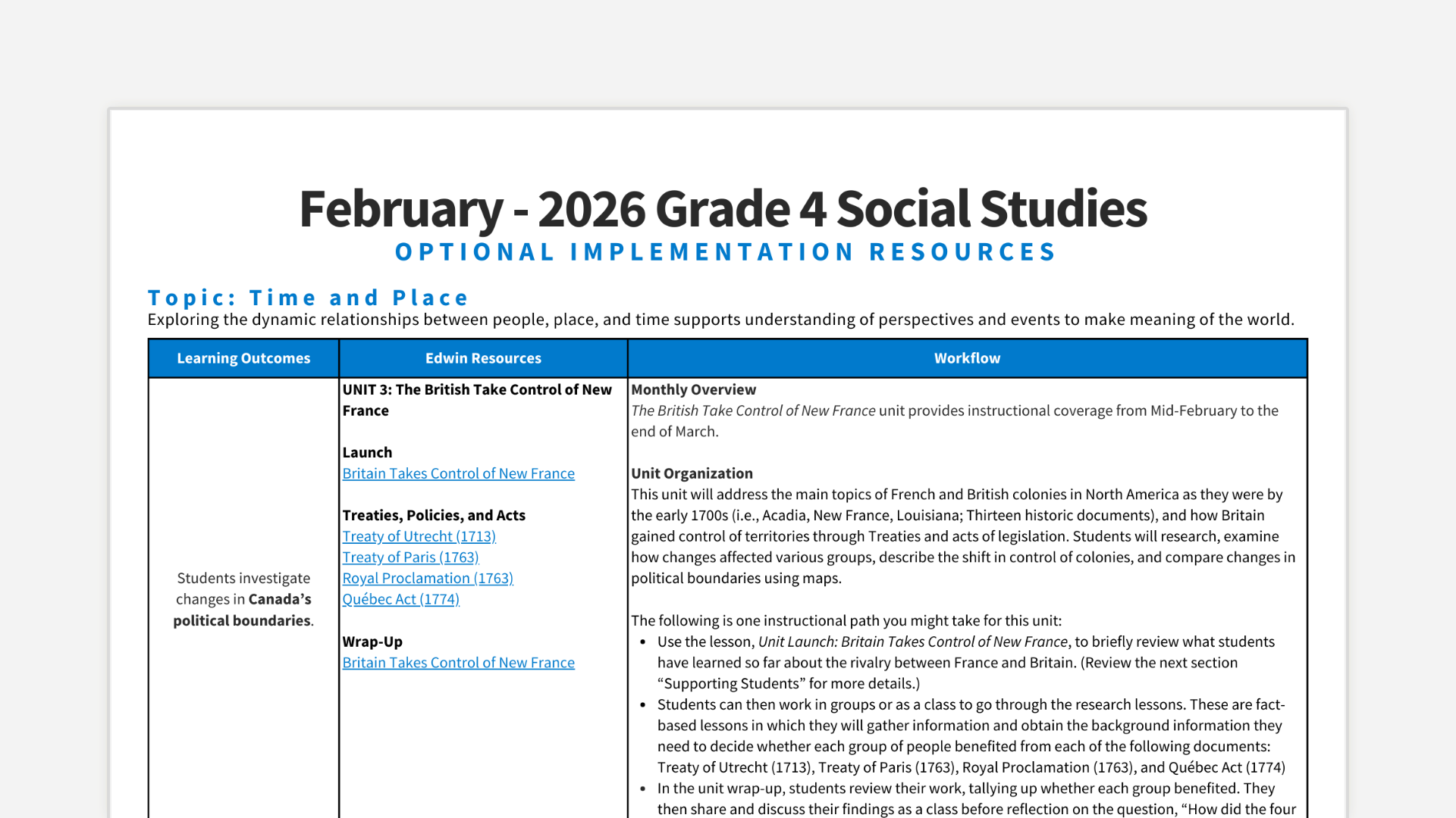 New AB Socials Resources - Grade 4 February — Edwin