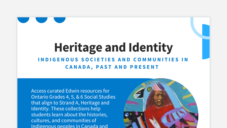 Heritage and Identity: Indigenous Societies and Communities in Canada ...