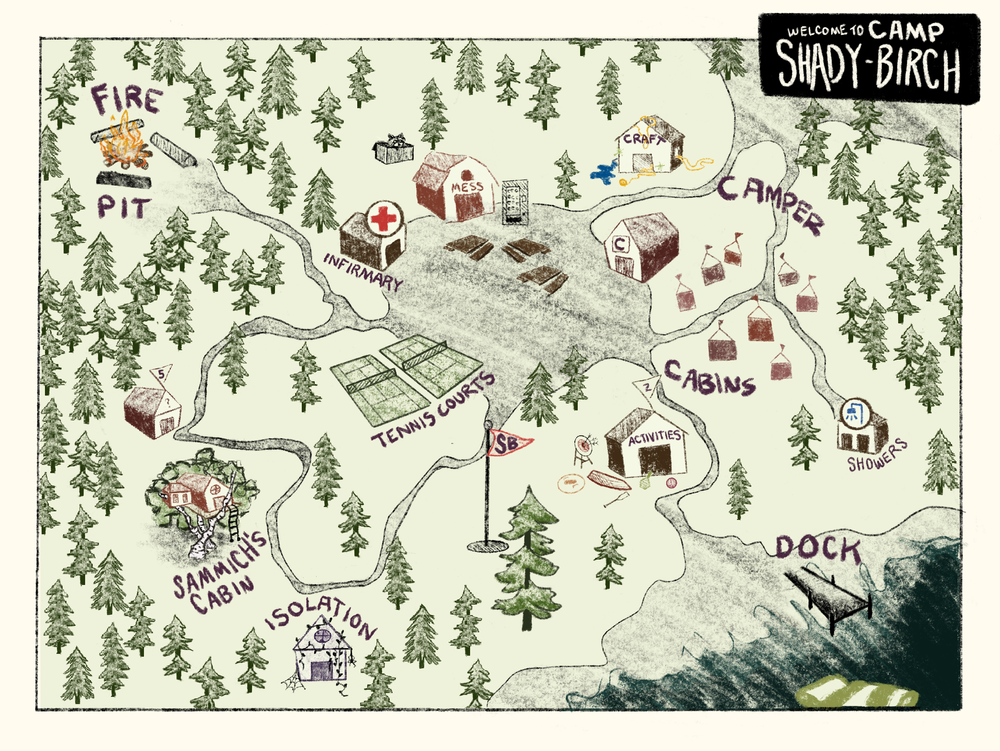Camp Map — Camp Shady Birch Lore