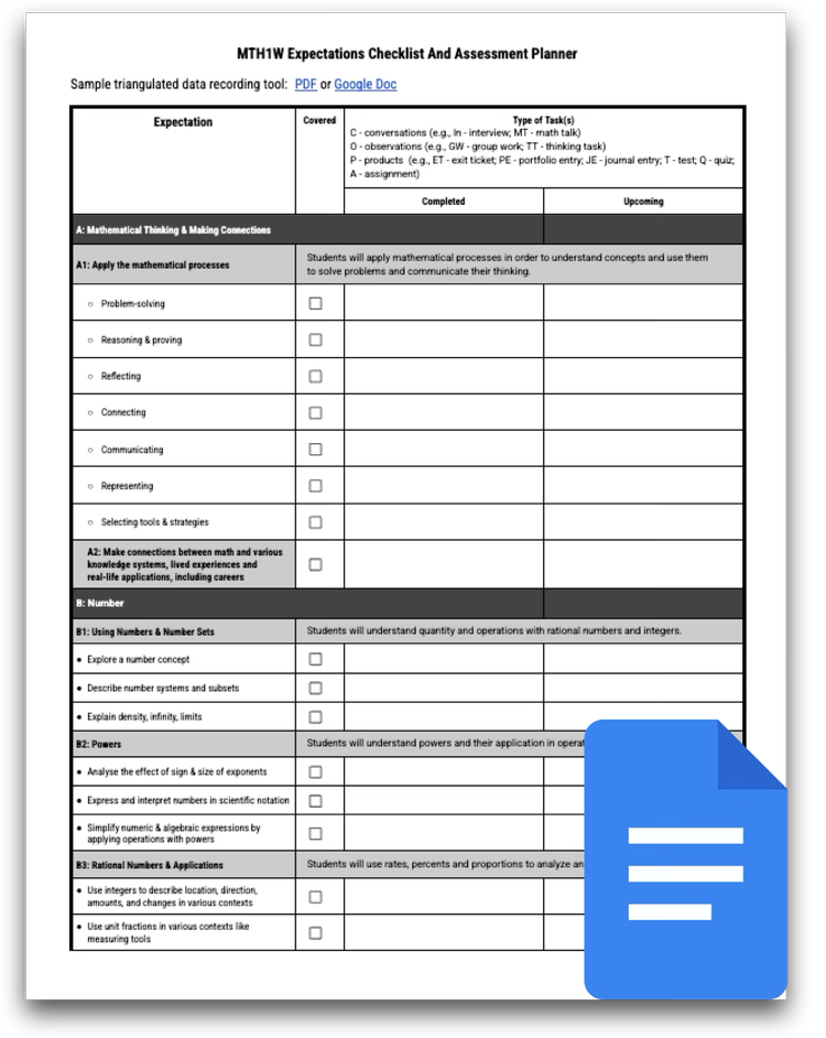 MTH1W — The Educators' Playground