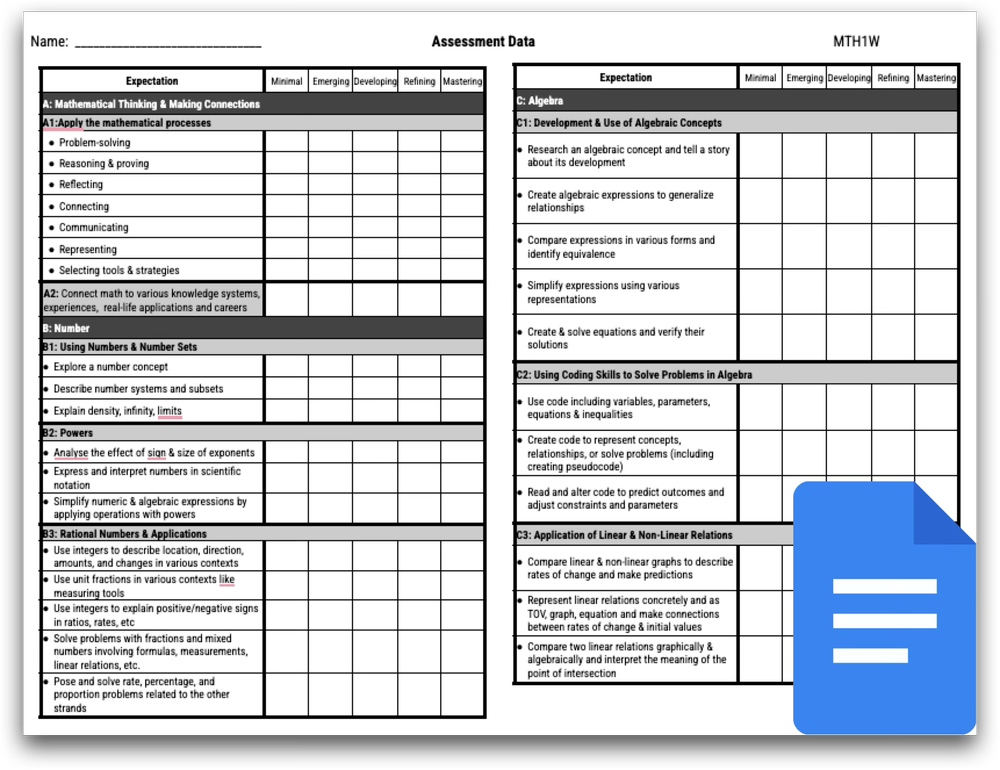 MTH1W — The Educators' Playground