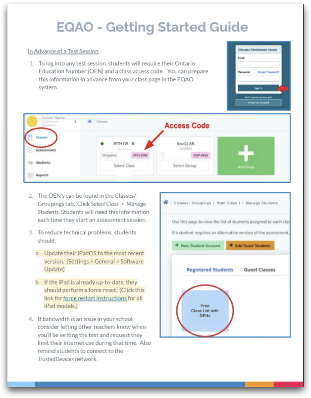 EQAO (MTH1W) — The Educators' Playground