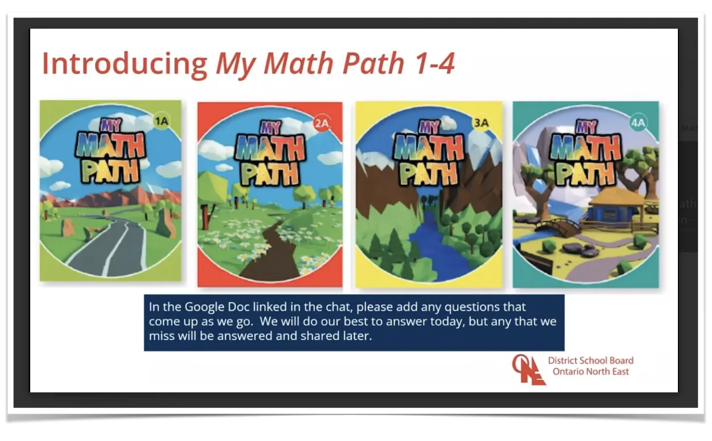 My Math Path — The Educators' Playground