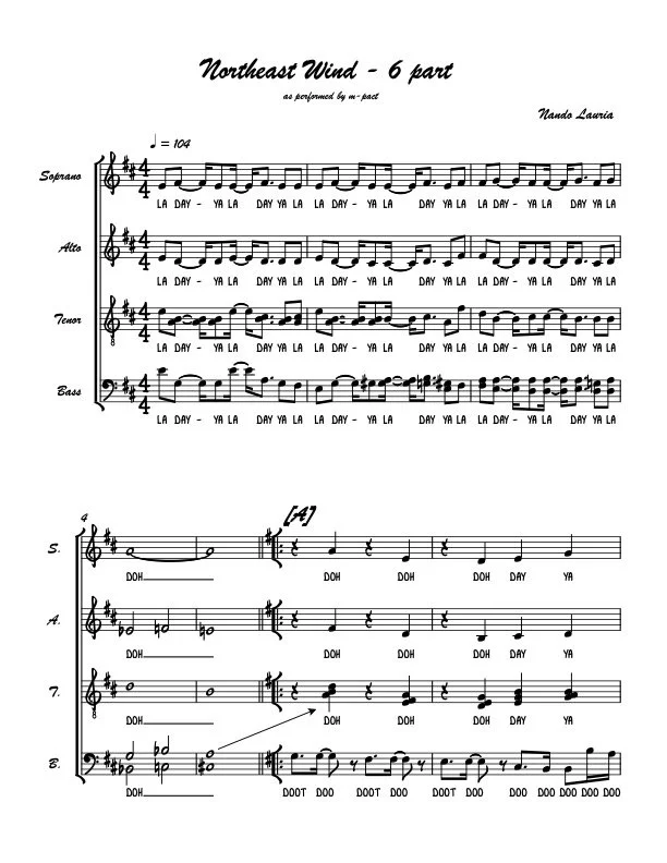 Northeast Wind - Custom A-Cappella Arrangement by M-PACT — M•PACT