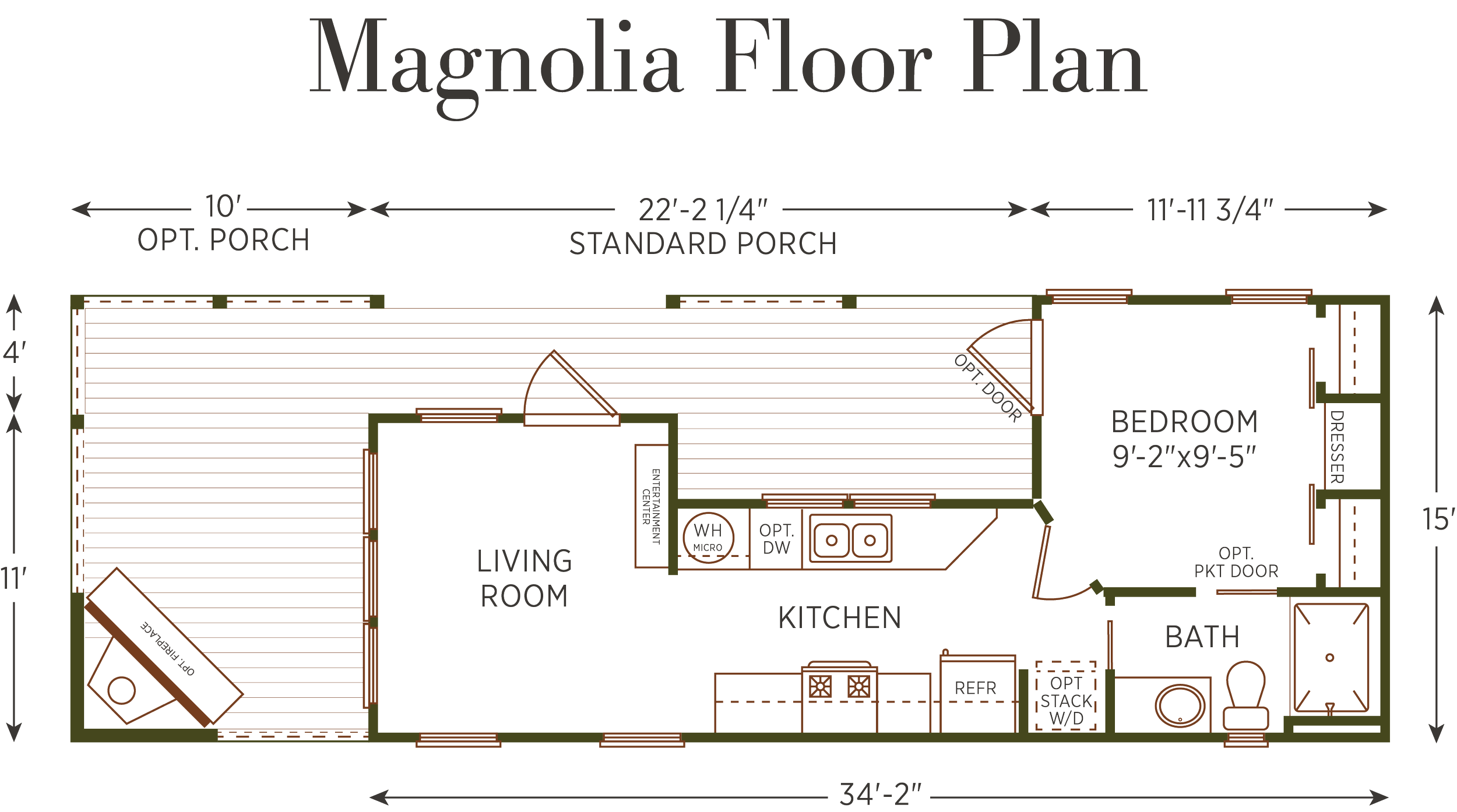 Magnolia | 1 Bed, 1 Bath Model — NW Tiny Homes