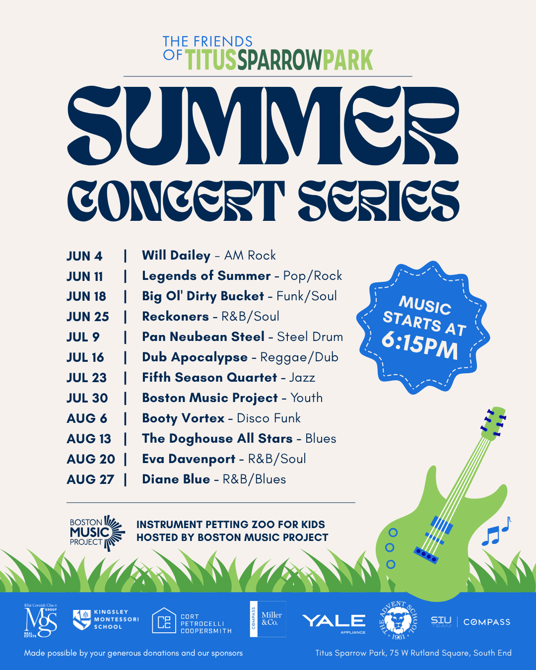 Summer Concert Series: Legends of Summer — Titus Sparrow Park