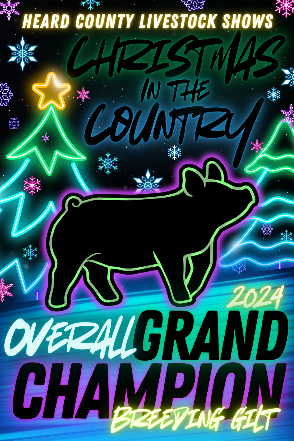 Livestock Show Championship Award Banners - Bright, Colorful Vinyl ...