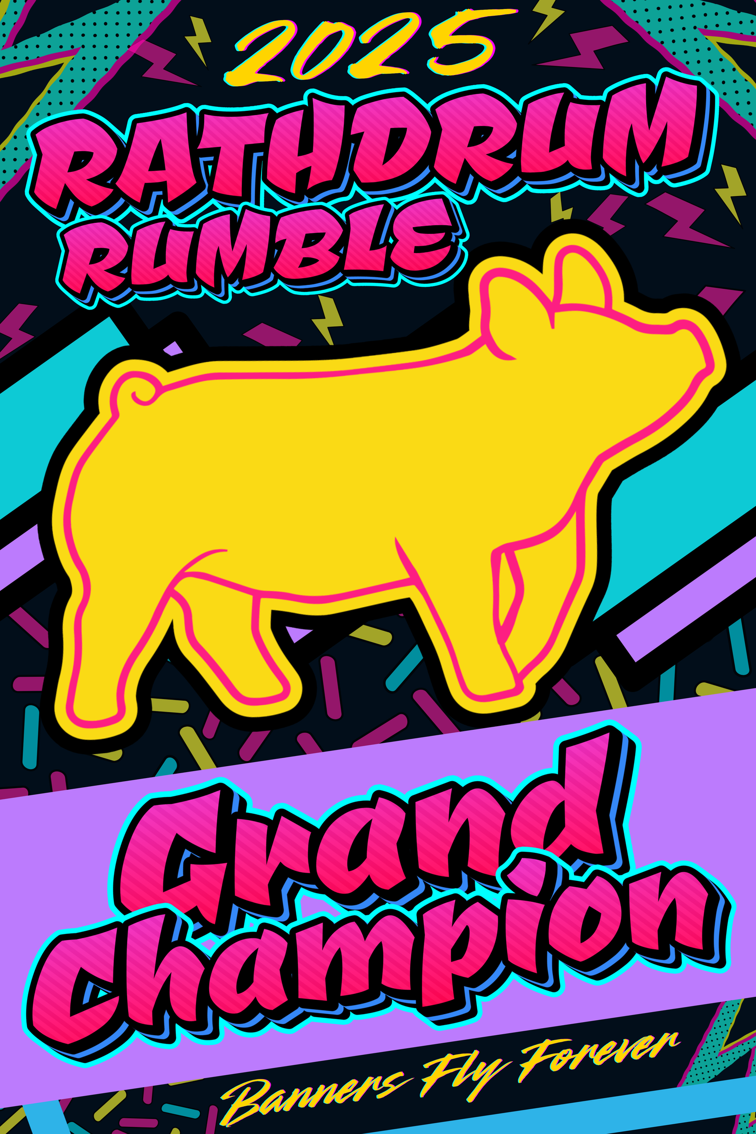 Livestock Show Championship Award Banners - Bright, Colorful Vinyl ...