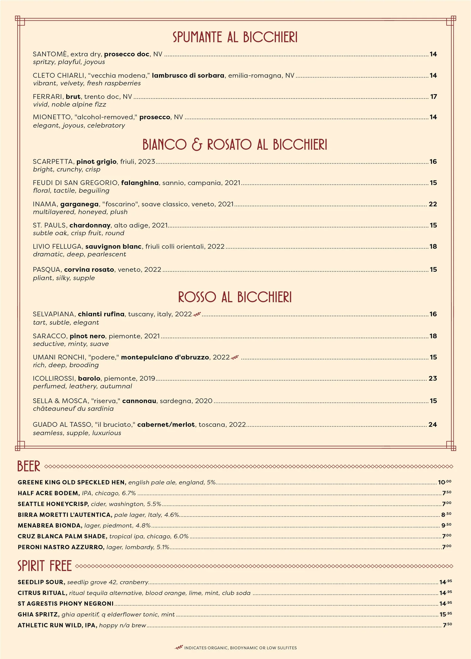 Food & Drink — Ciccio Mio | Chicago