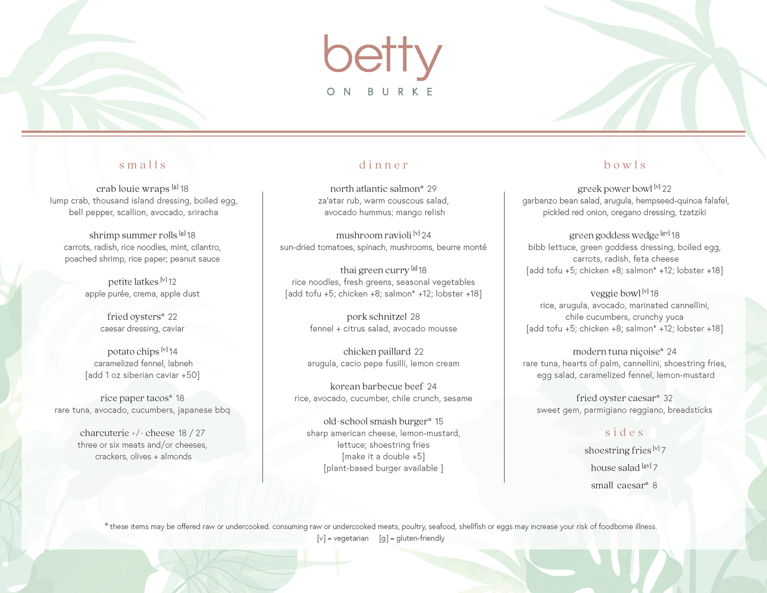 betty on burke | Visit Us Today – Experience Fine Dining