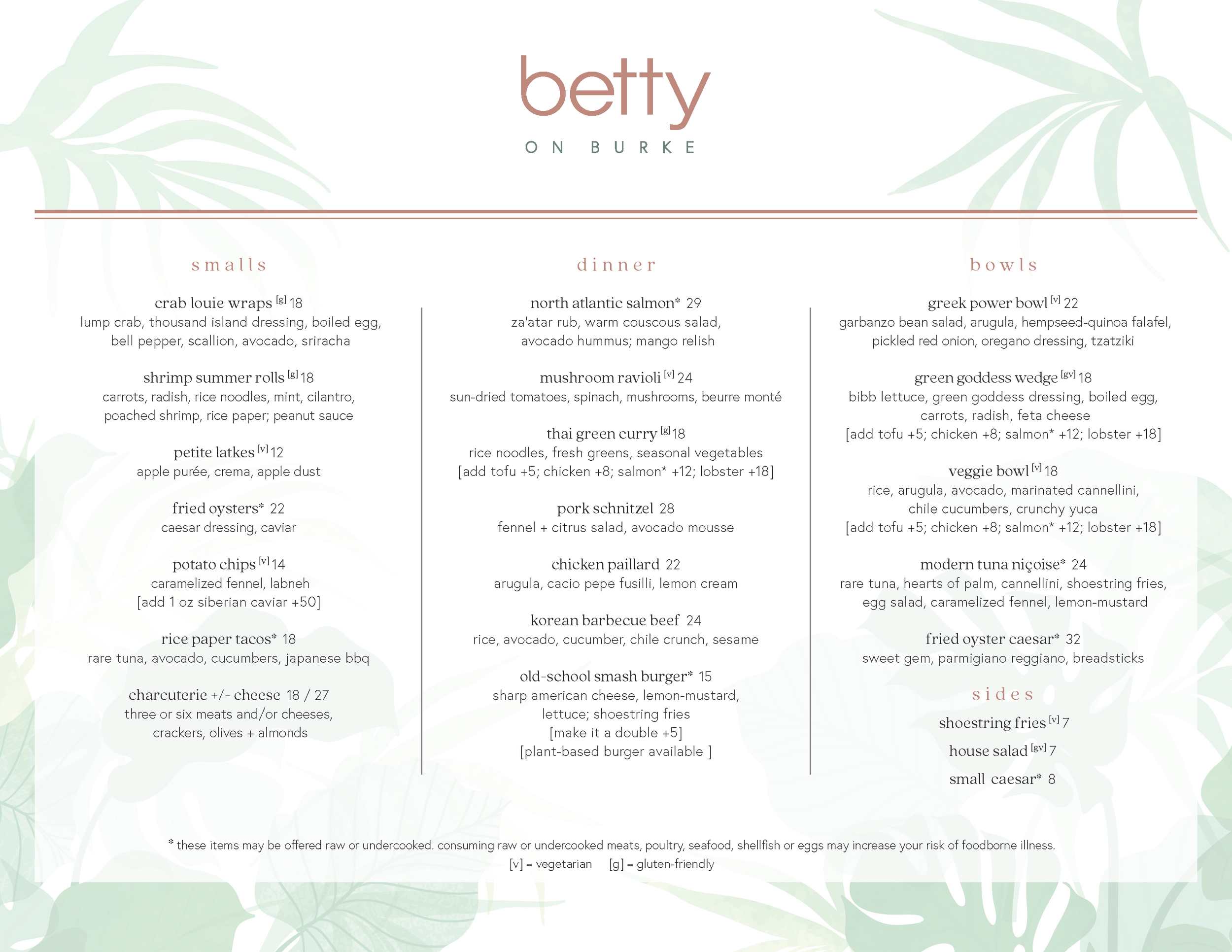 betty on burke | Visit Us Today – Experience Fine Dining