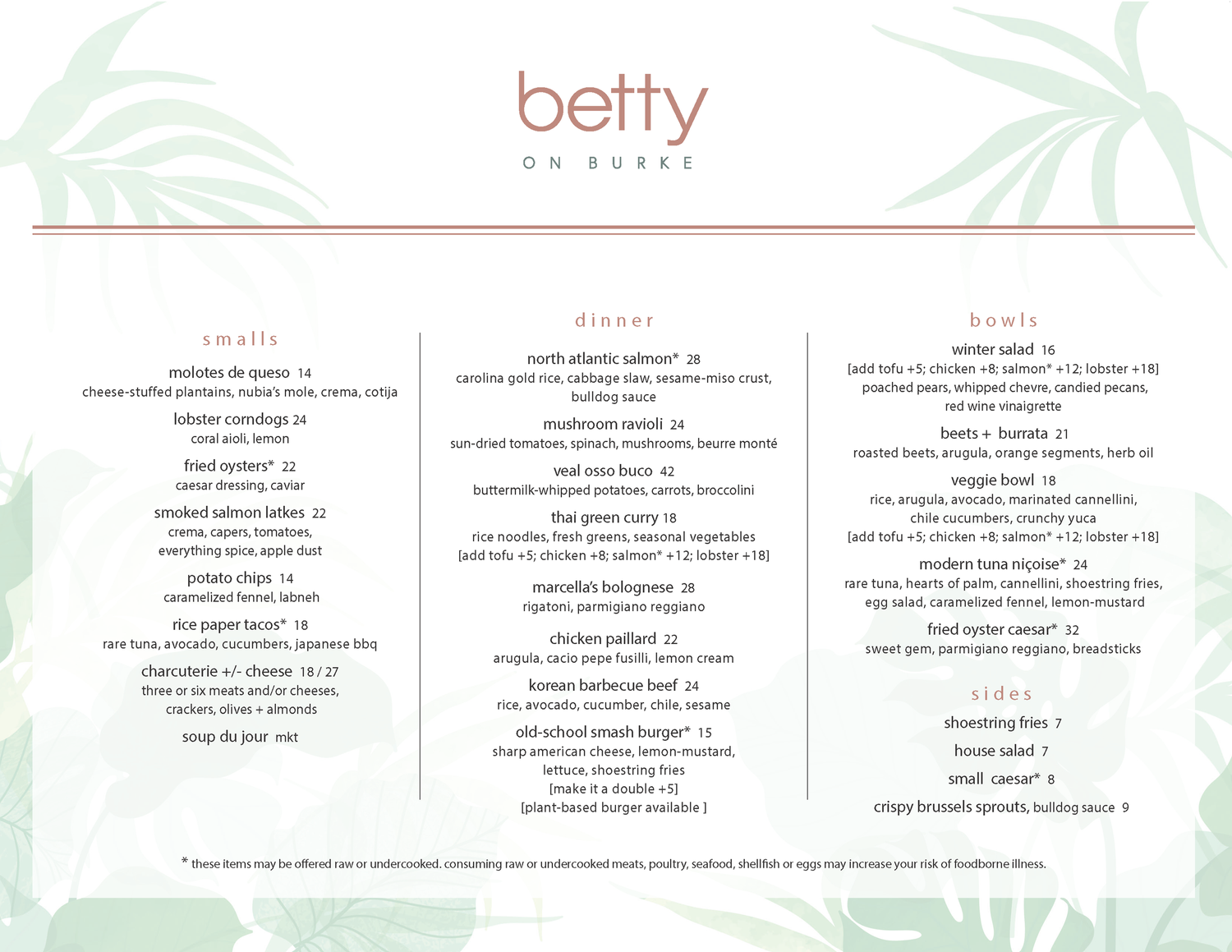 betty on burke | Visit Us Today – Experience Fine Dining