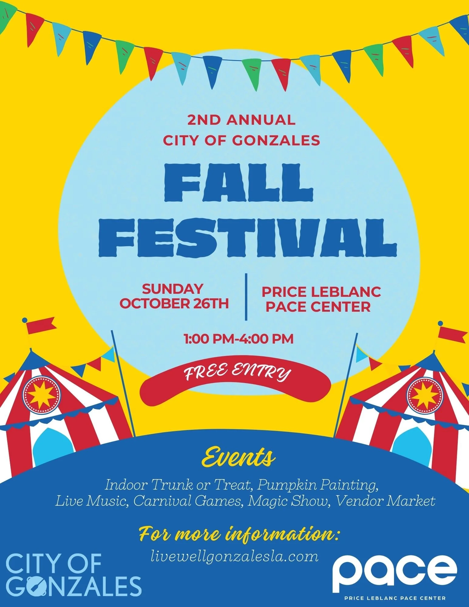 2nd Annual City of Gonzales Fall Fest — Live Life Well