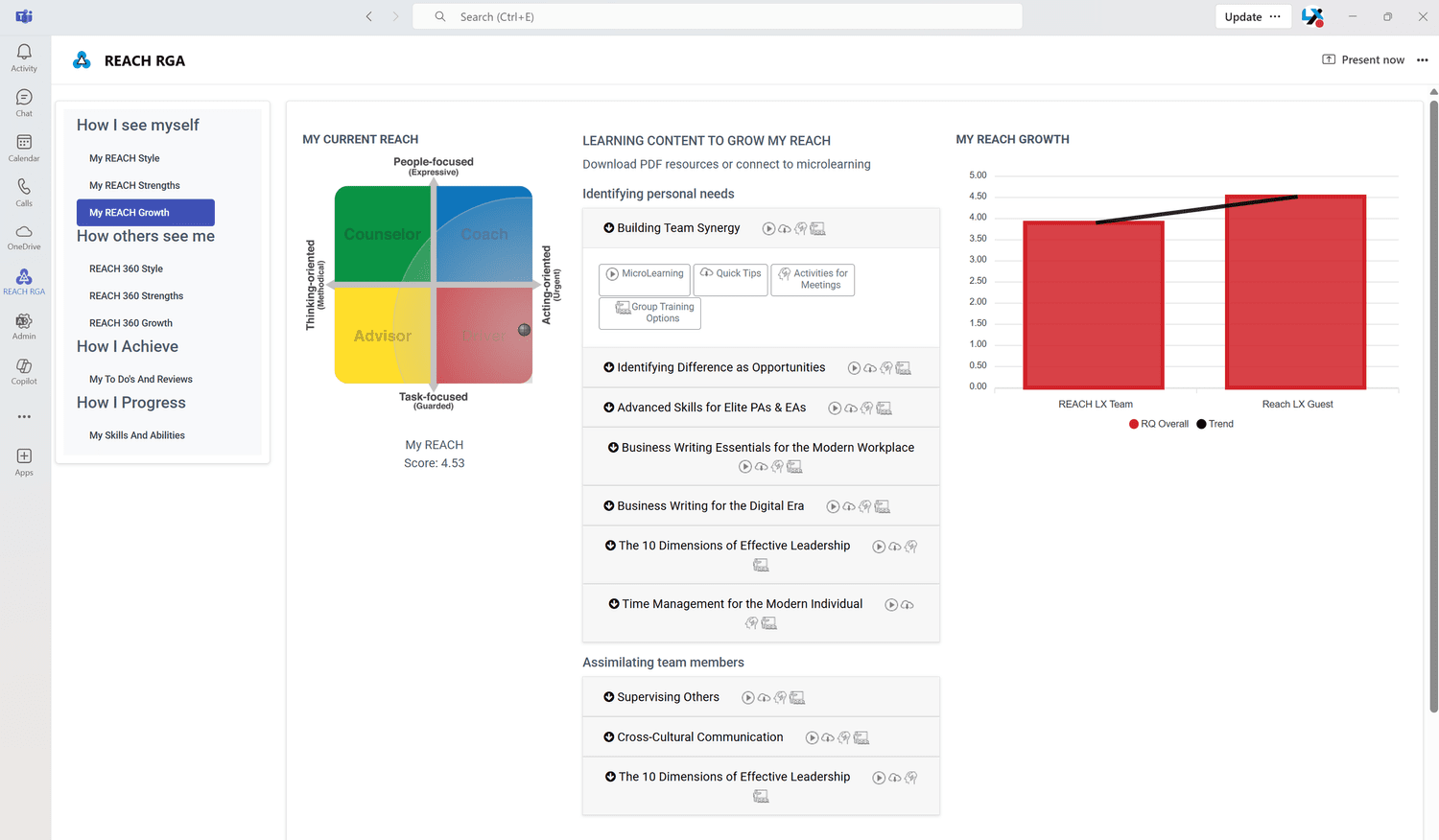 Reach Profile Personality Test - REACH LX
