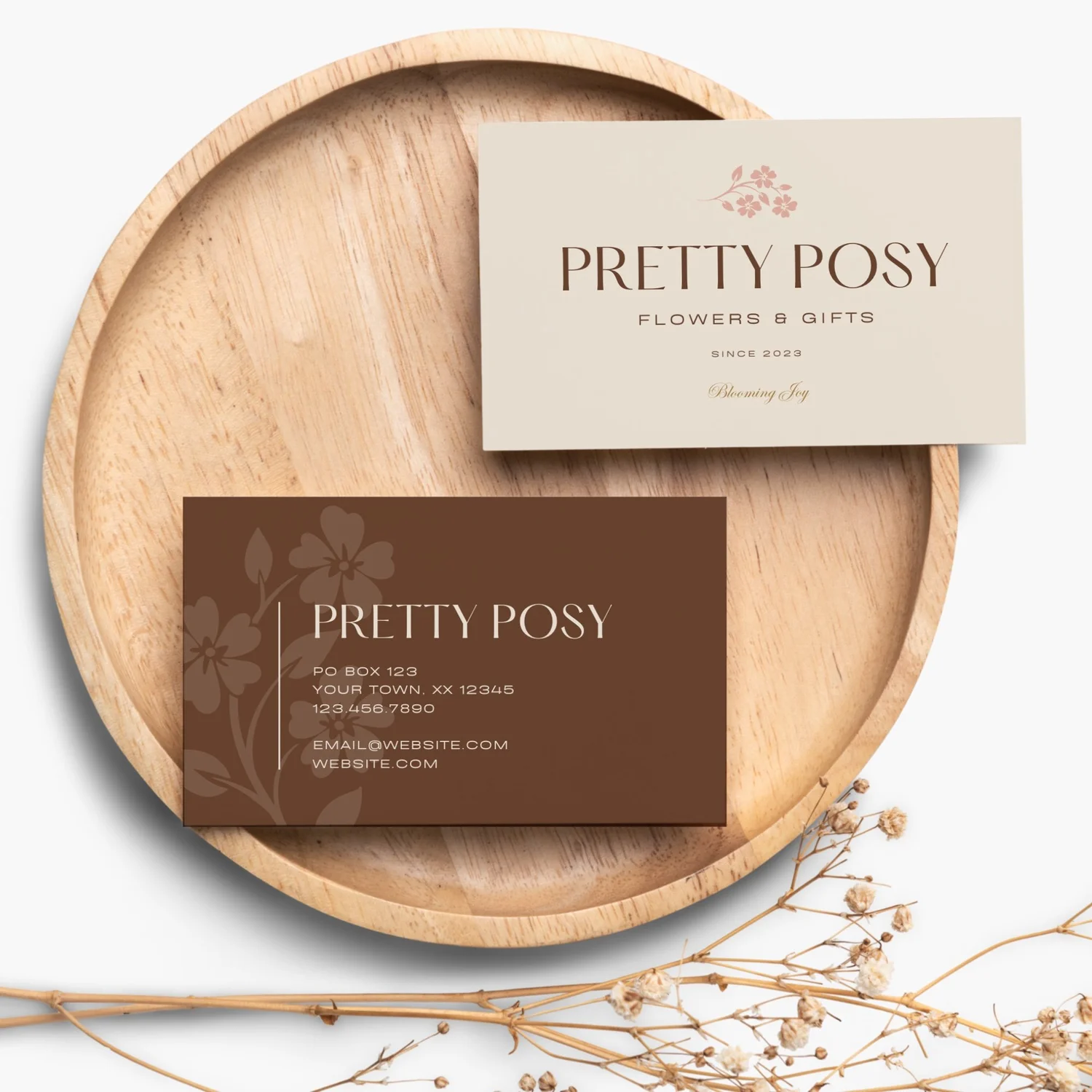 Pretty Posy Canva Logo Brand Suite Template | Create Your Unique Logo ...