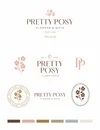 Pretty Posy Canva Logo Brand Suite Template | Create Your Unique Logo ...