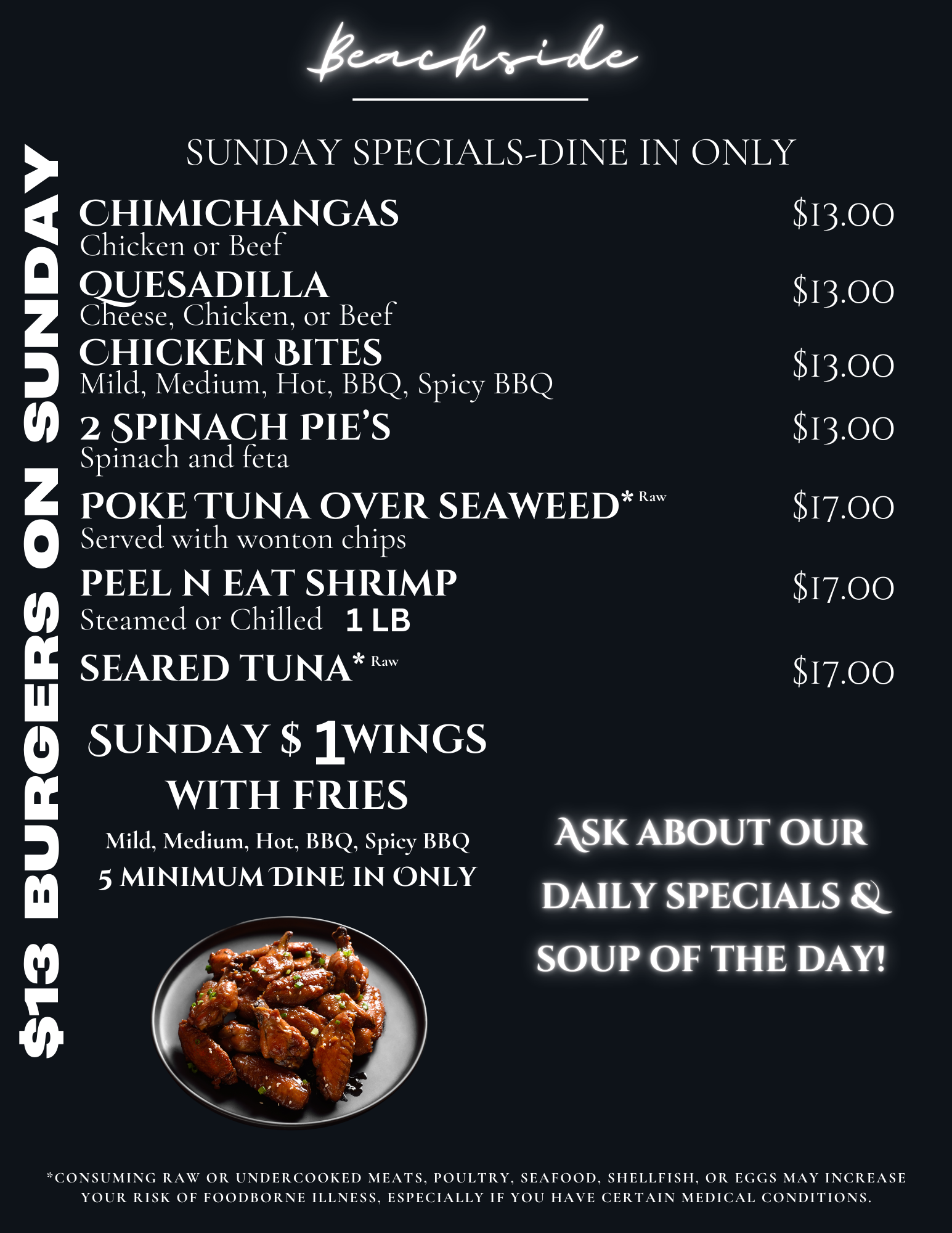 Menu — Beachside
