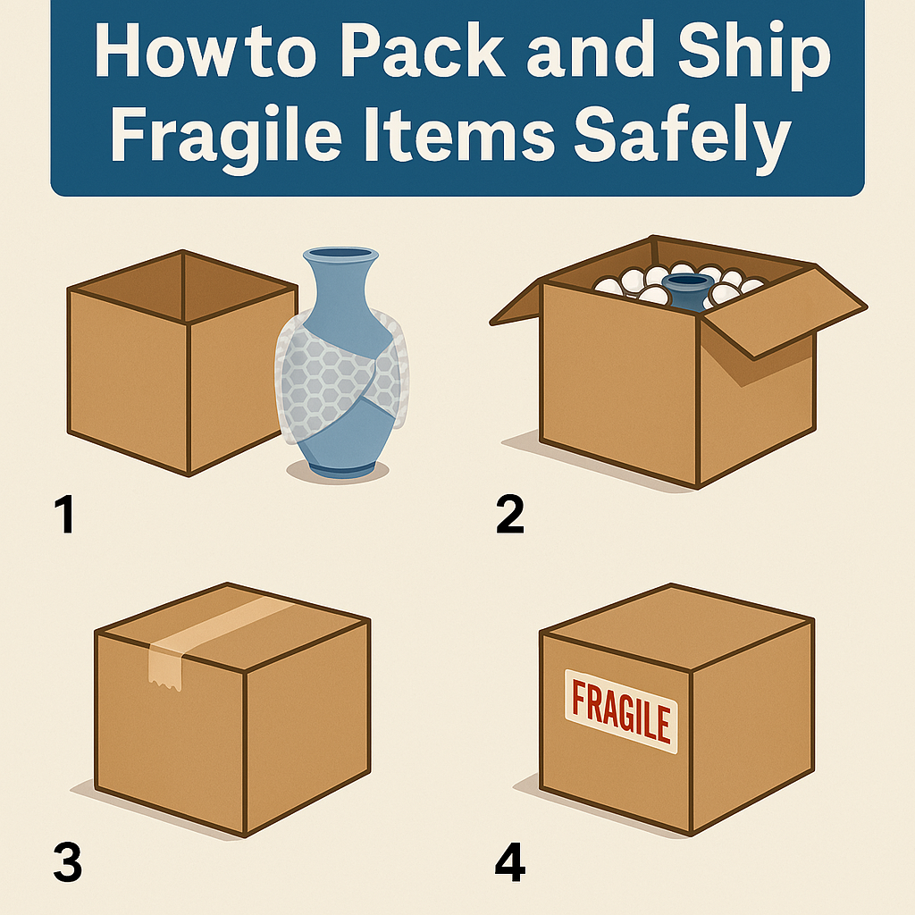 How to Pack and Ship Fragile Items Safely | Expert Tips from PackGoShip — packgoship