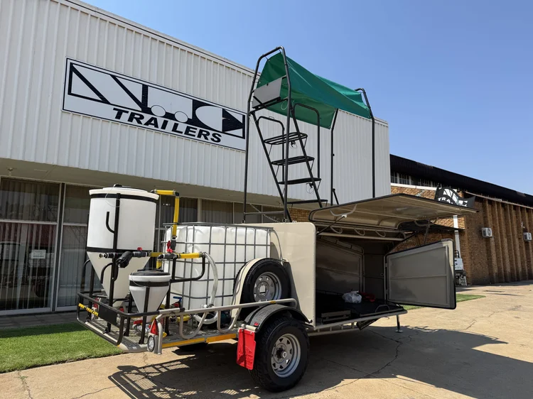 Latest in drone technology custom built drone trailer fit to take ...