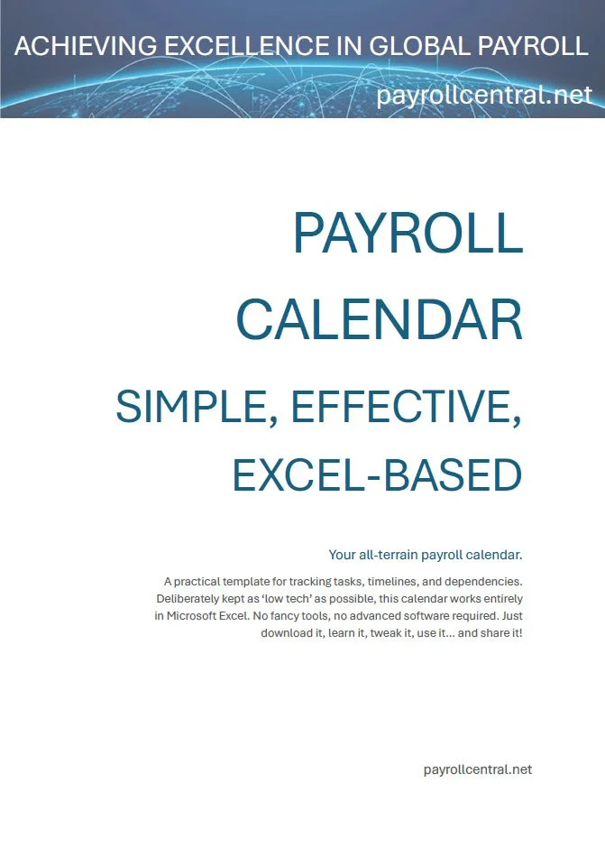 Payroll Calendar: Simple, Effective, Excel-Based — Payroll Central