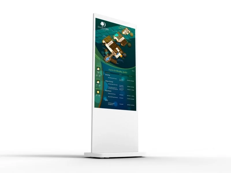 Freestanding PCAP Touch Screen Posters. High-resolution touch screen ...