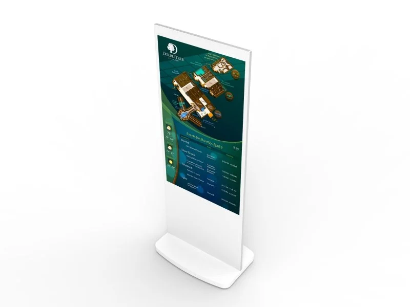 Freestanding PCAP Touch Screen Posters. High-resolution touch screen ...