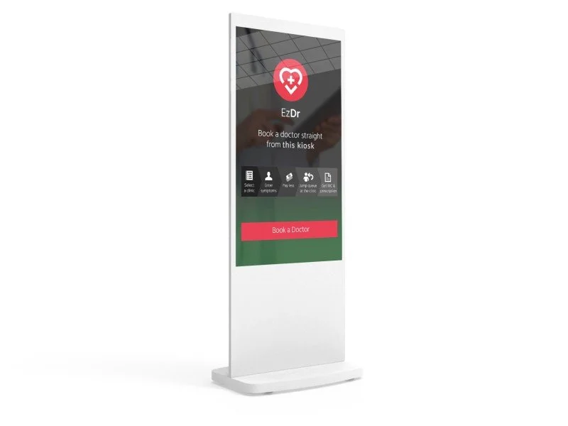 Freestanding PCAP Touch Screen Posters. High-resolution touch screen ...