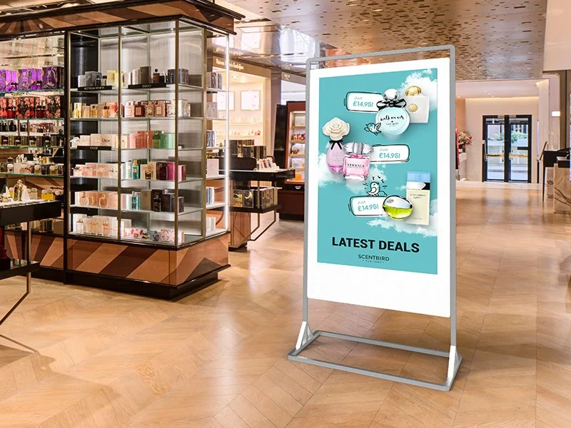 Superslim Freestanding Double-Sided Digital Posters — Sign Digital ...