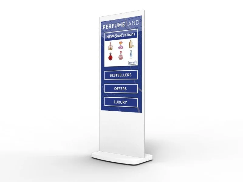 Freestanding PCAP Touch Screen Posters. High-resolution touch screen ...