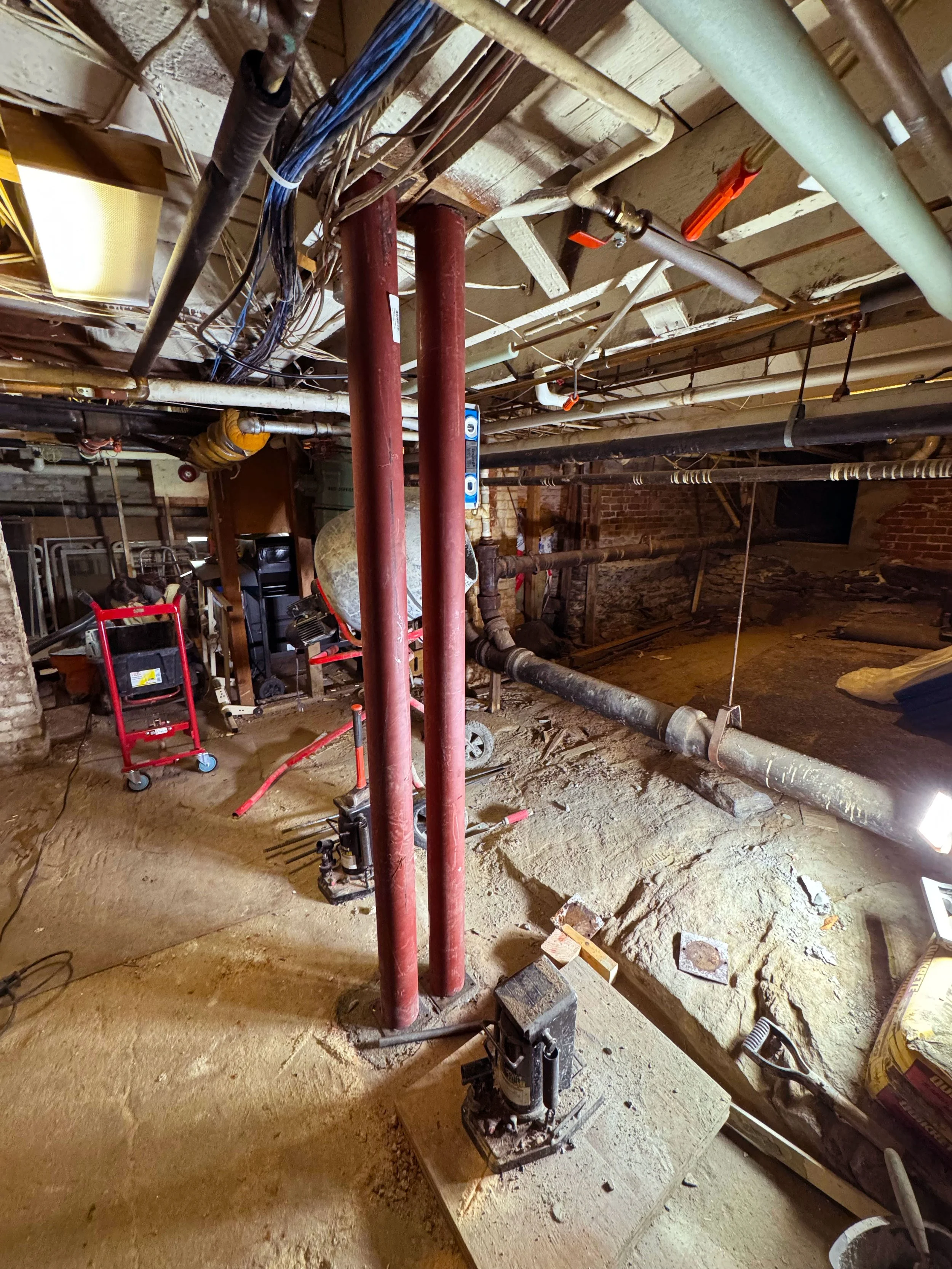 Basement Support & Lally Column Services — New England Structural Works