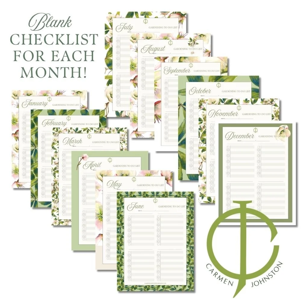 Exclusive Monthly Gardening Checklists & To-Do Lists - 12 FREE PRINTS ...