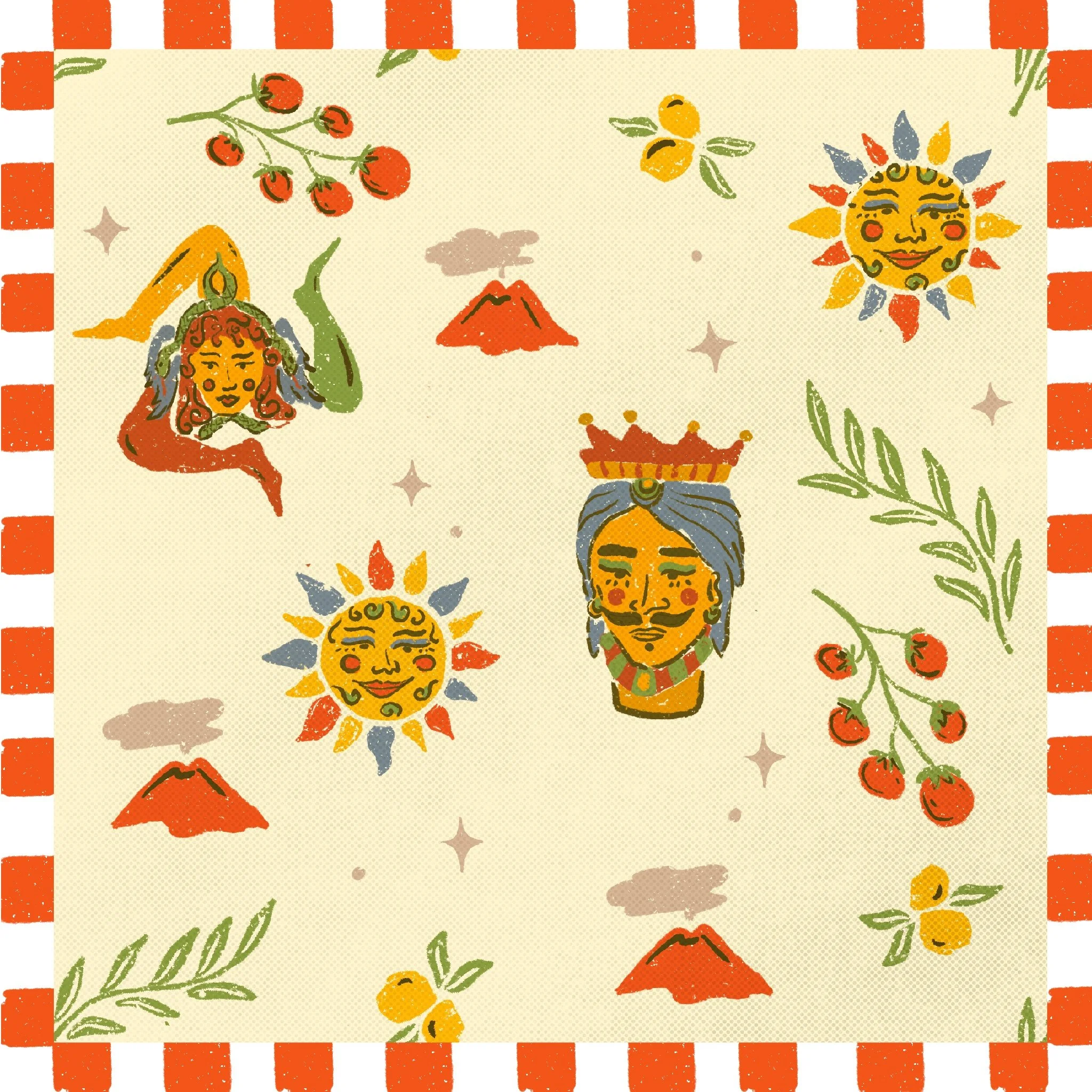 Sicilian pattern design — Melisa Nocelli
