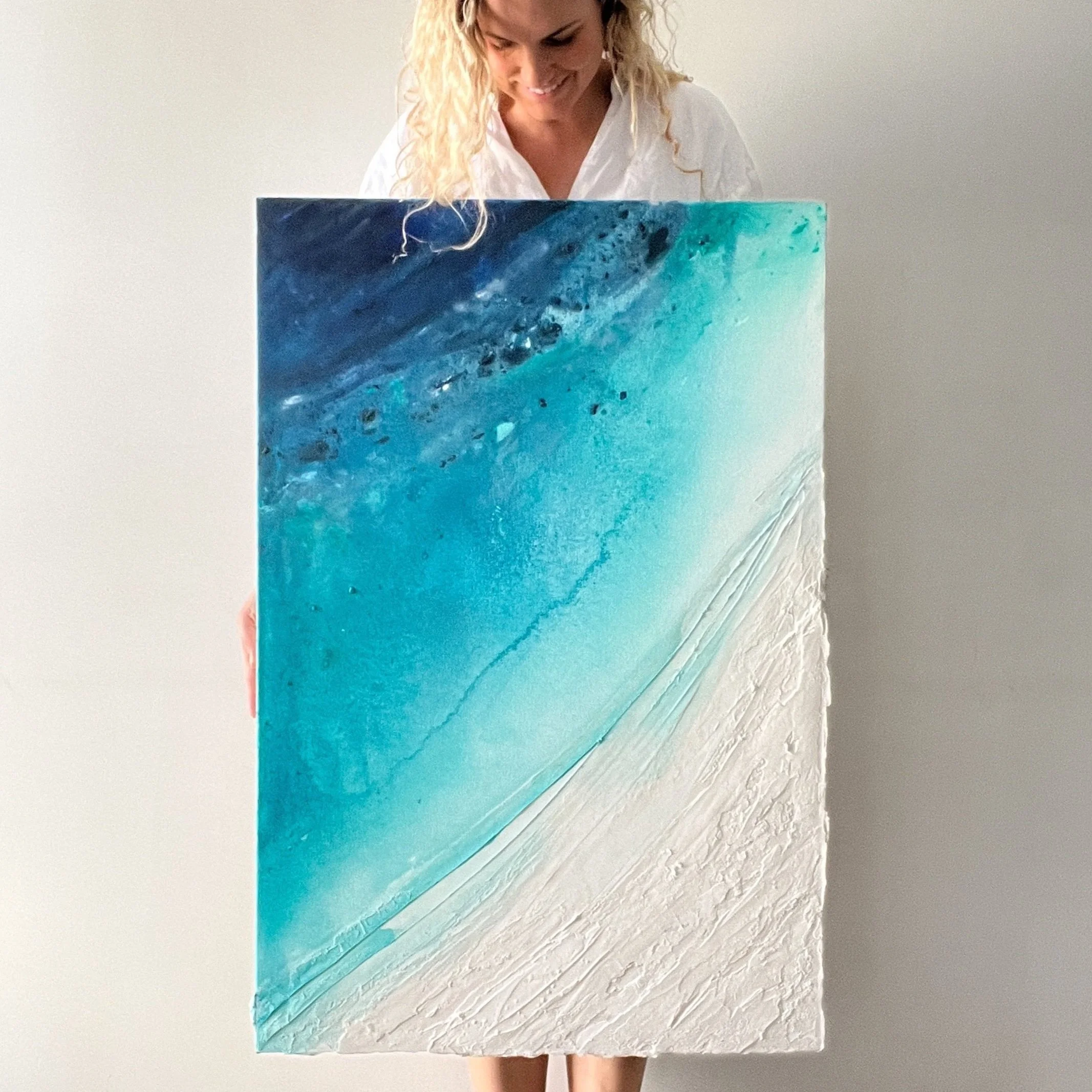 Textured coastal art 🌊🎨 | Perth-based Artist creating distinctive ...
