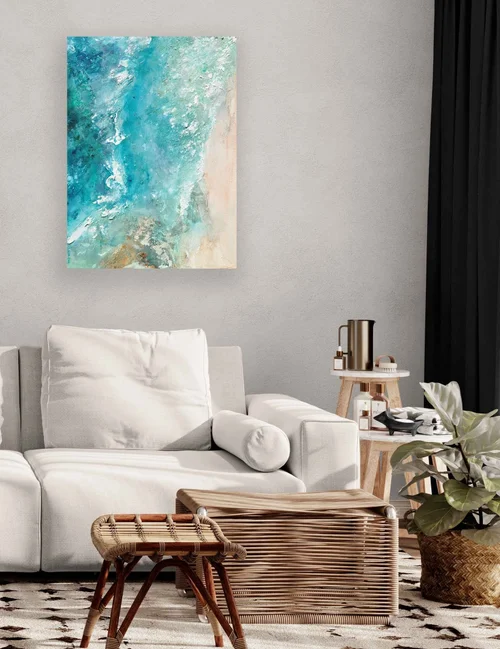 Textured beach art & vibrant portraits 🌊🎨 | Perth-based Artist creating ...
