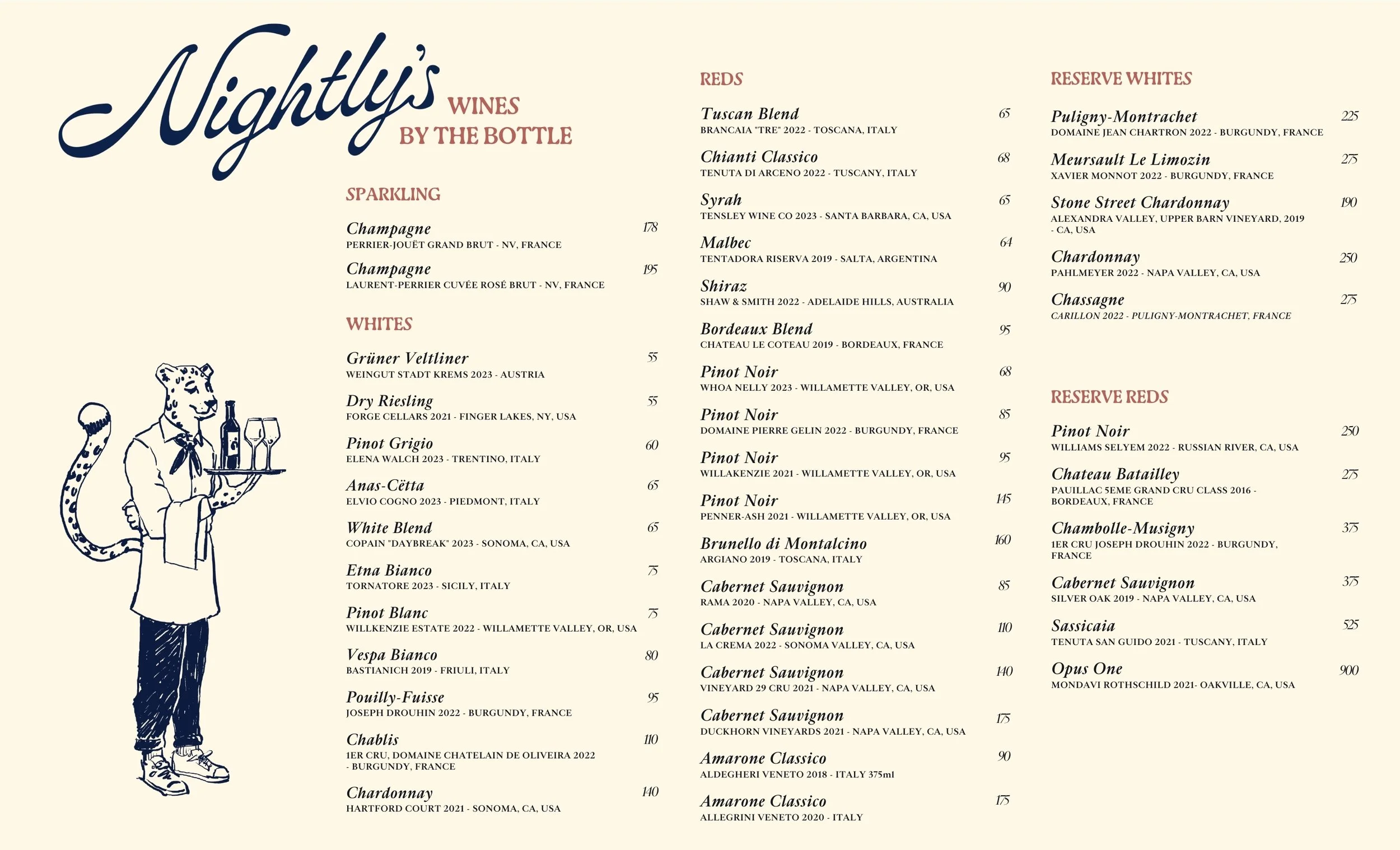 Main Menu — Nightly's NYC