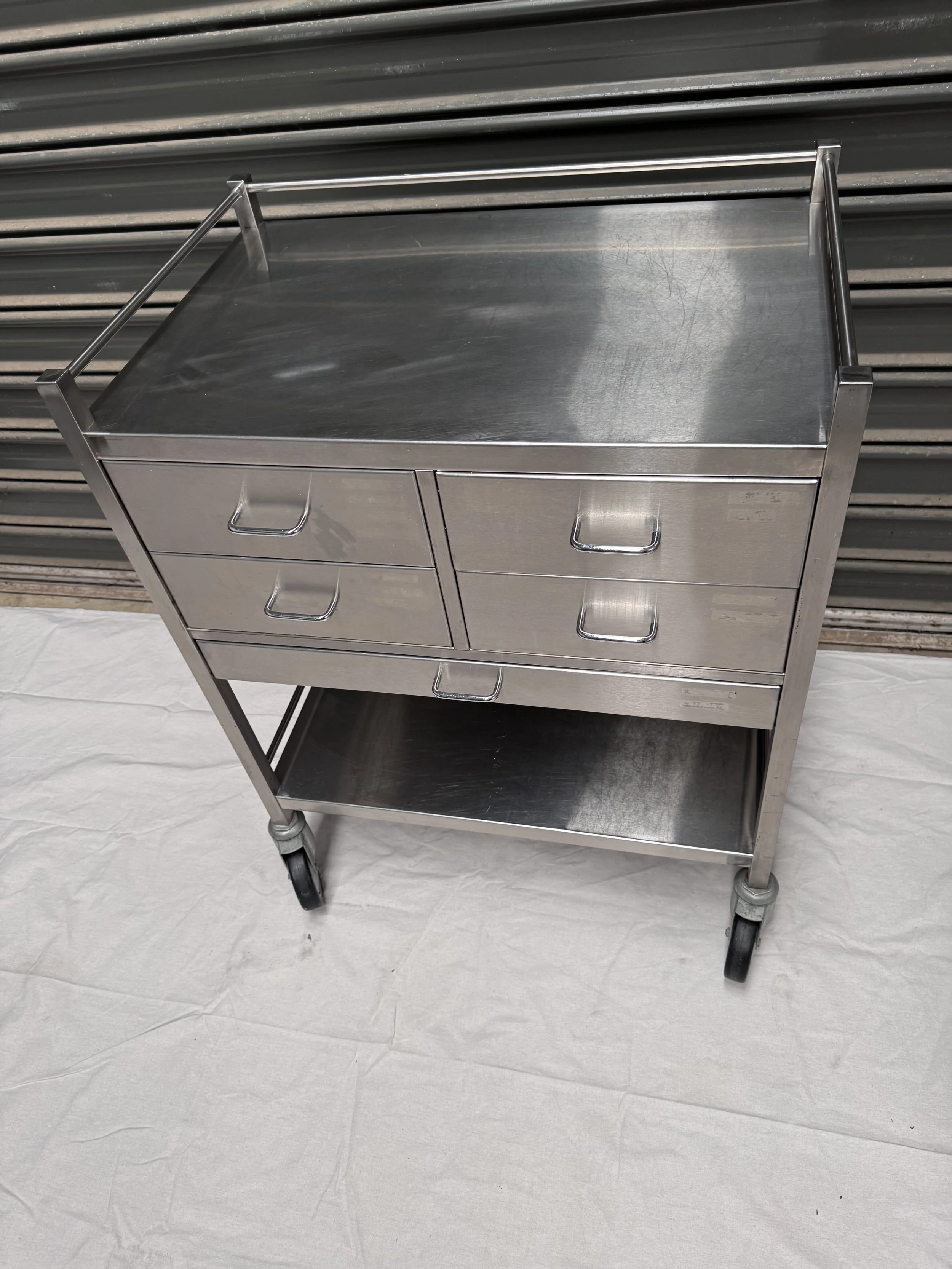 Stainless Steel Trolley 7 - Refurbished — Biovet Australia