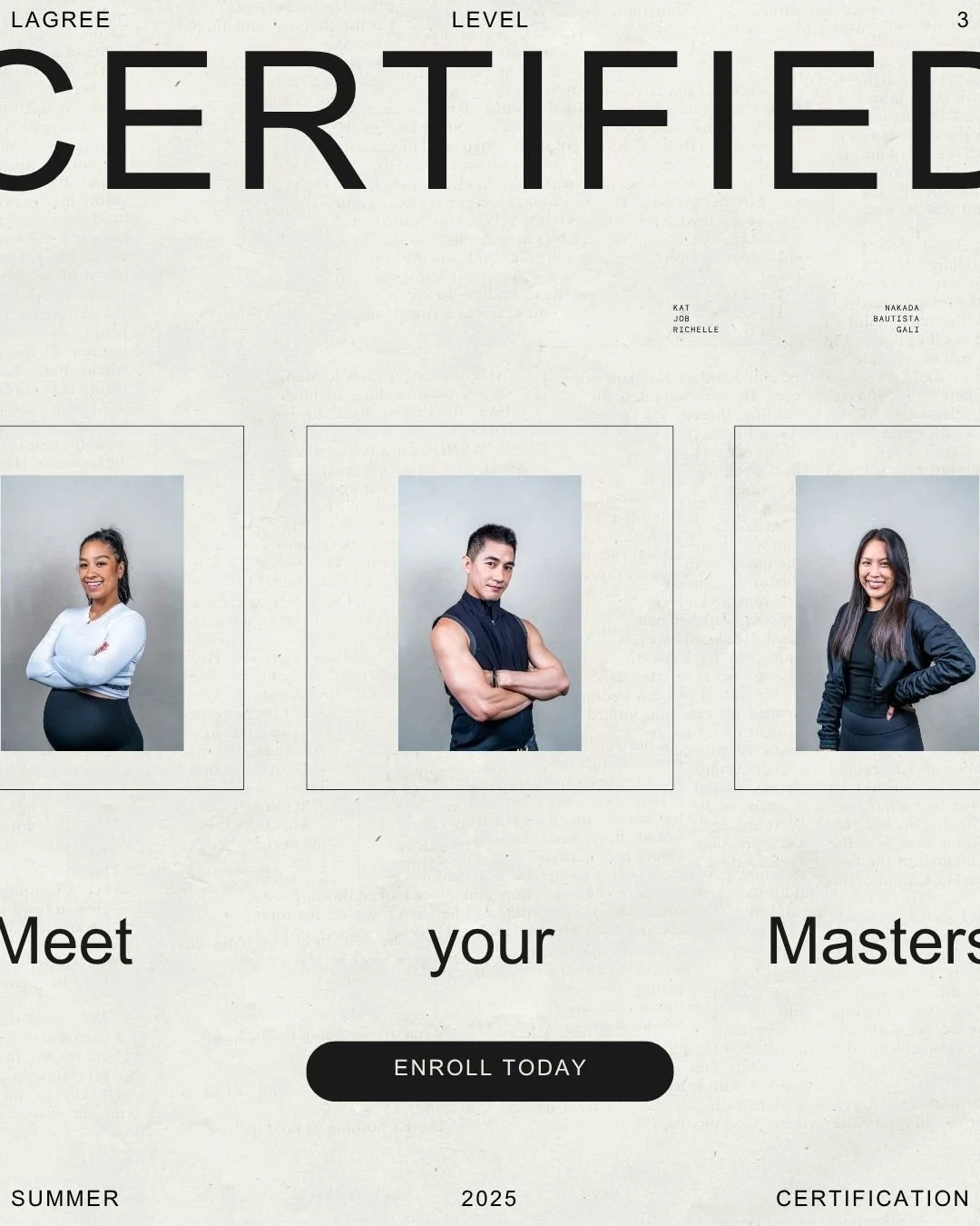 Official Lagree Certifications and more — LAGREE MASTER CLASS