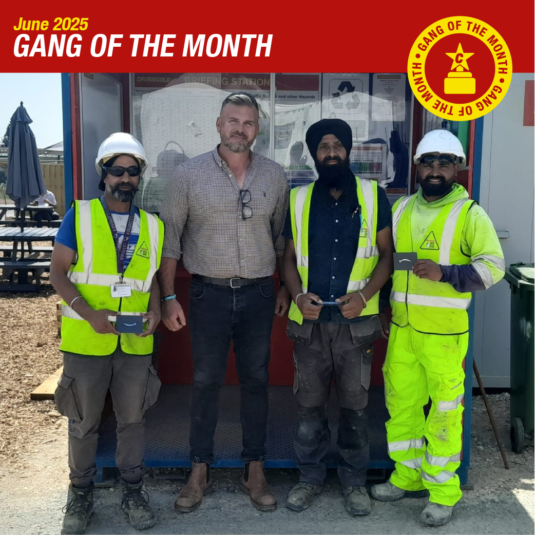 Gang of the Month - June at Tewkesbury | Churngold Construction